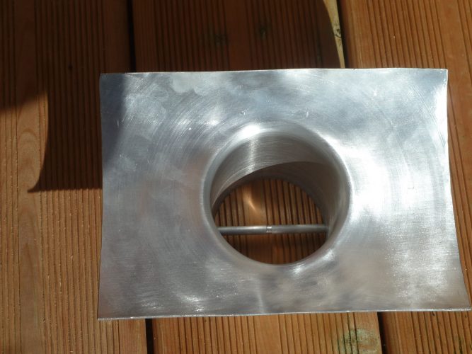 Large reducer with half round base - rainwater circulation